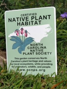 Native Plant Garden Certification - North Carolina Native Plant Society